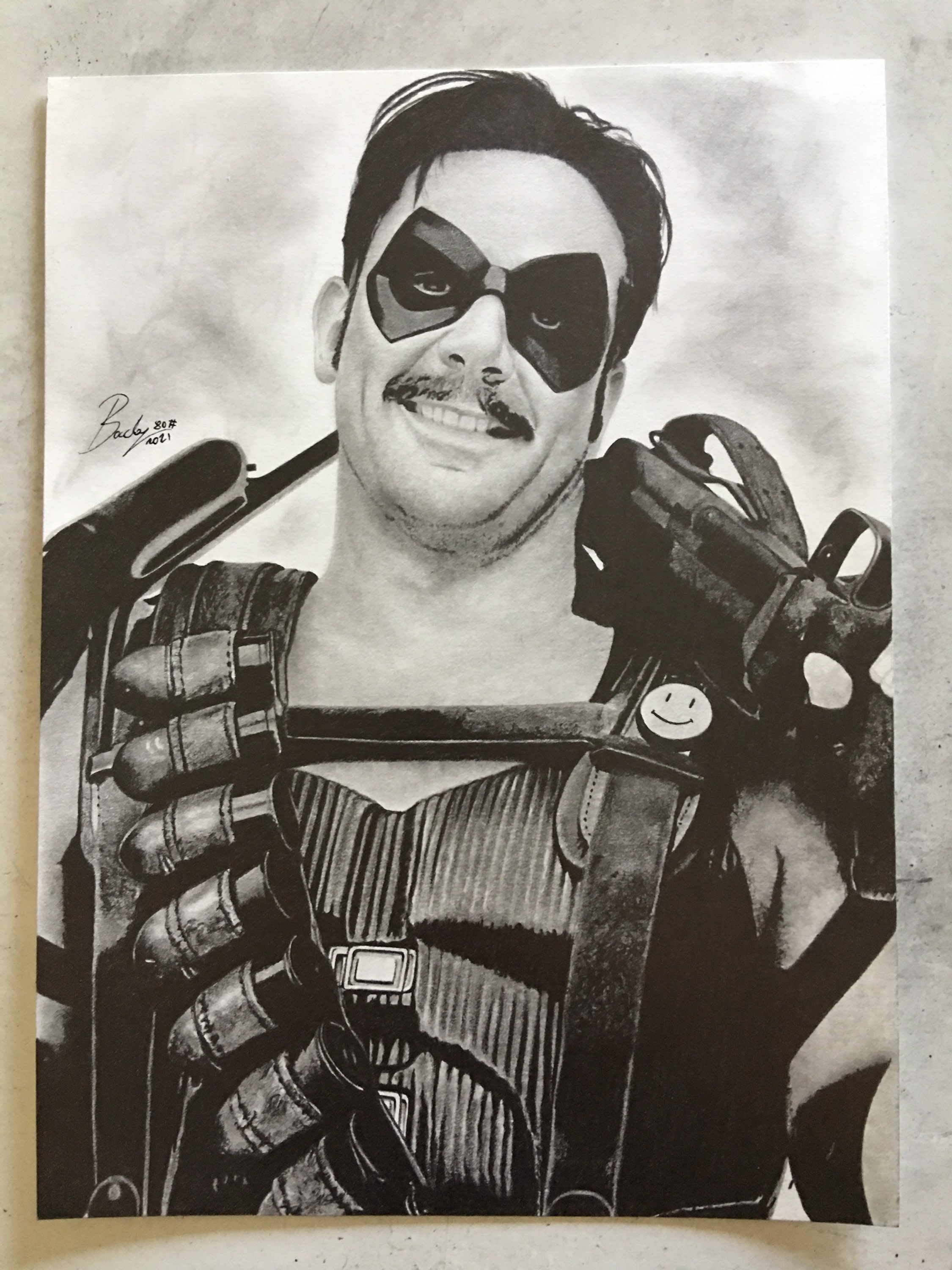 Watchmen Art Collection-original Graphite Pencil Drawing of the ...