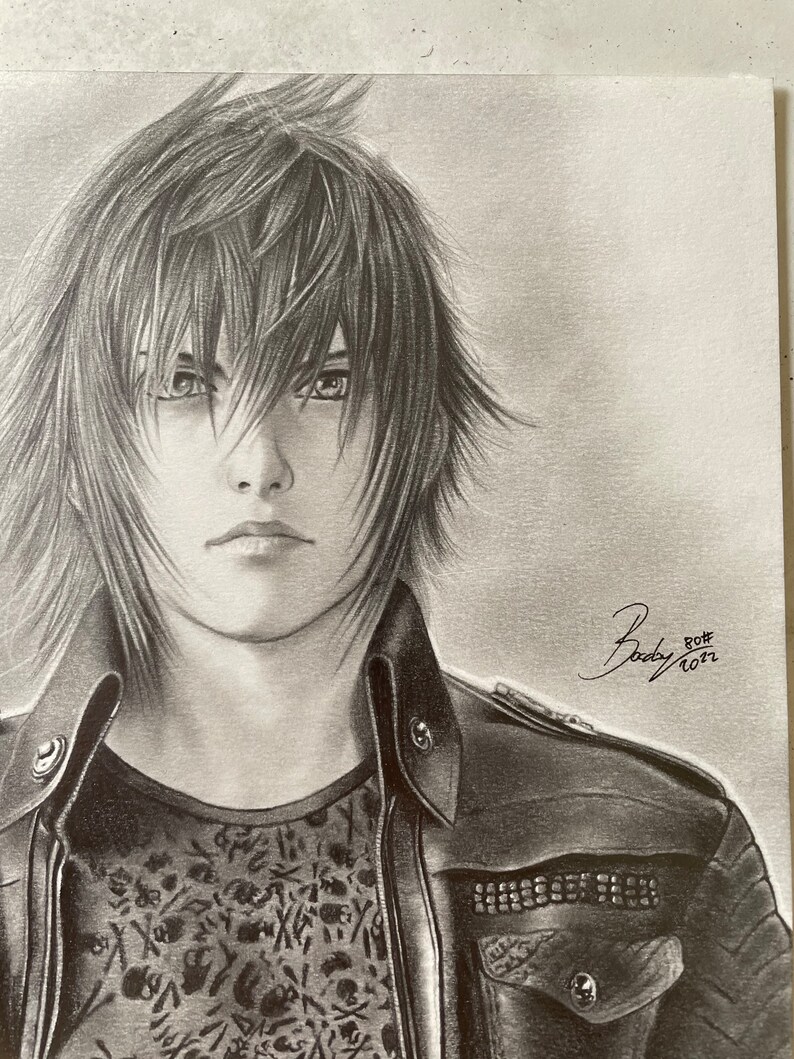 Final Fantasy Art Collection-original Graphite Pencil Drawing - Etsy
