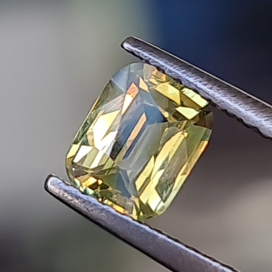 Milky Lime Chrysoberyl, 0.84ct. Rare Color Gemstone. No Treatment ...