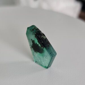 Natural Emerald, Green. 12ct. No Treatment. Black Inclusion Emerald ...