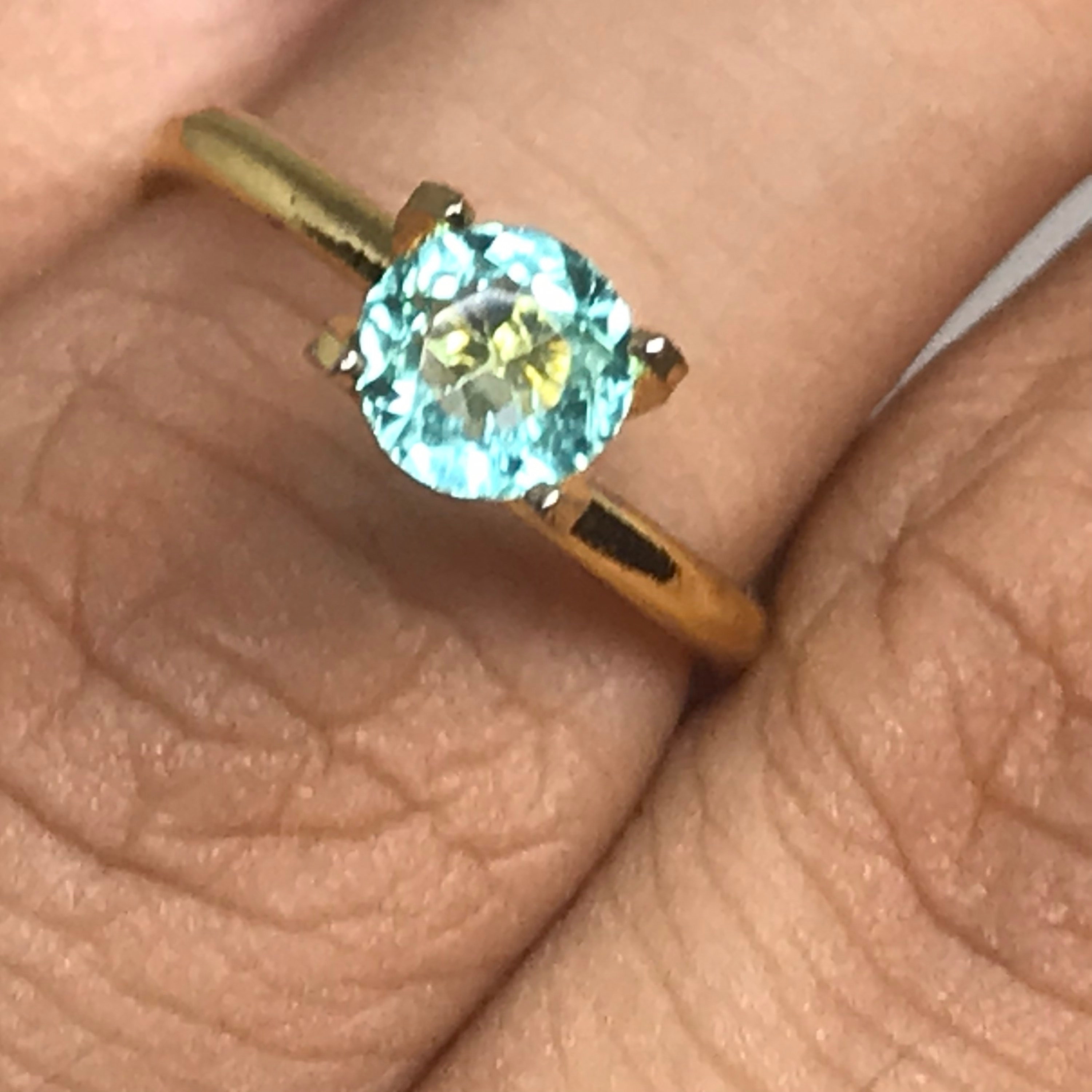 Natural Lagoon Tourmaline, Round Shapes Greenish Blue Color. 0.4-0.48ct ...