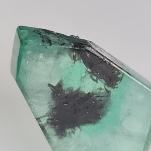 Natural Emerald, Green. 12ct. No Treatment. Black Inclusion Emerald ...