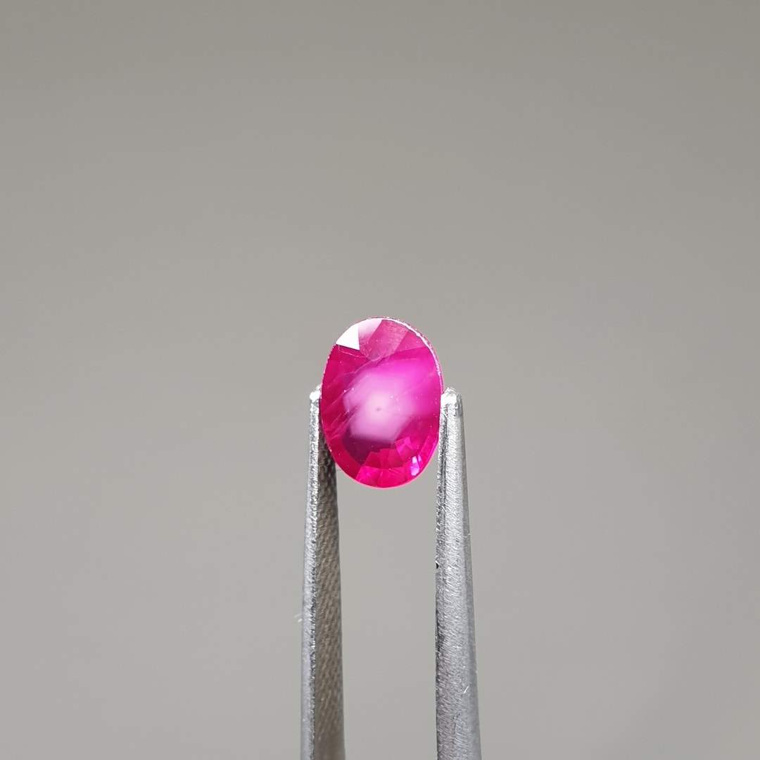 Natural Ruby With Hexagonal Growth Pattern From Burma. - Etsy