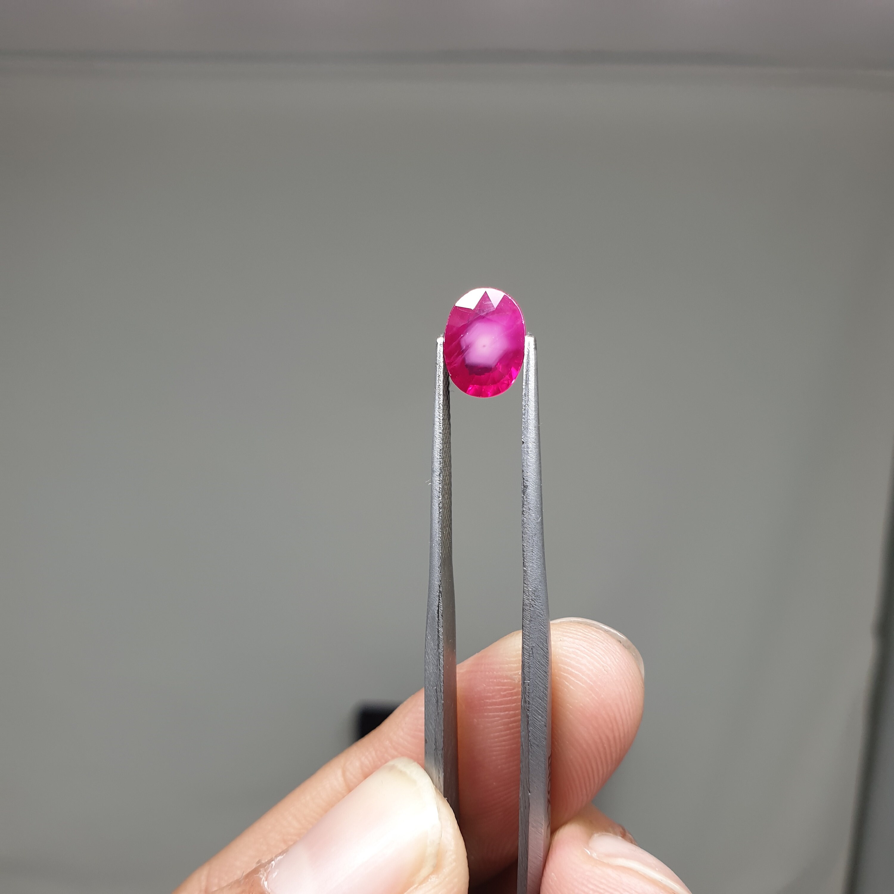 Natural Ruby with hexagonal growth pattern from Burma. | Etsy