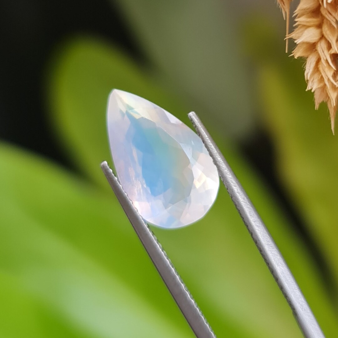 Magical Rainbow Moonstone, 3.25ct Natural Moonstone. Faceted Rainbow ...