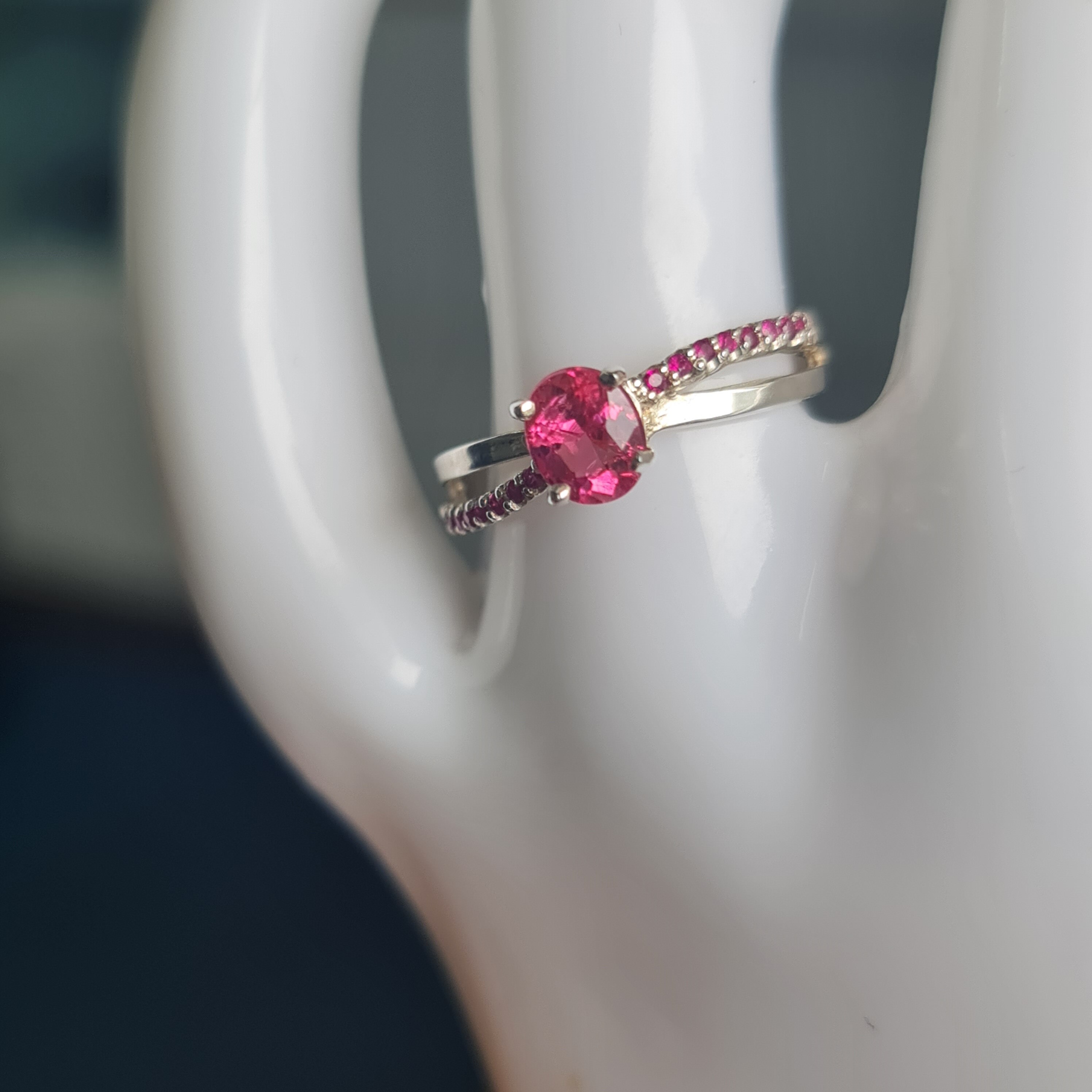 Natural Pink Spinel and Ruby Ring in Silver or Gold. Handmade Jewelry ...