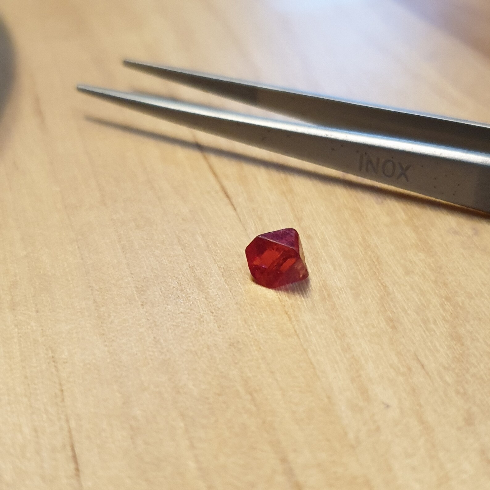 Spinel crystal Natural vivid red spinel crystal from Burma. | Etsy