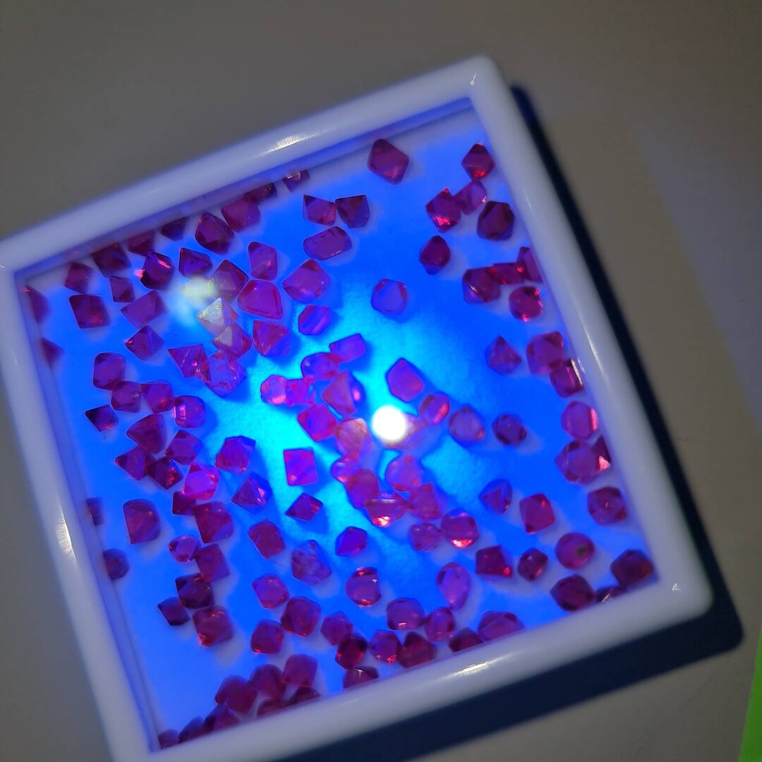 Natural Red Spinel Octahedral Crystals: 25.22ct Burmese Gemstone - Etsy