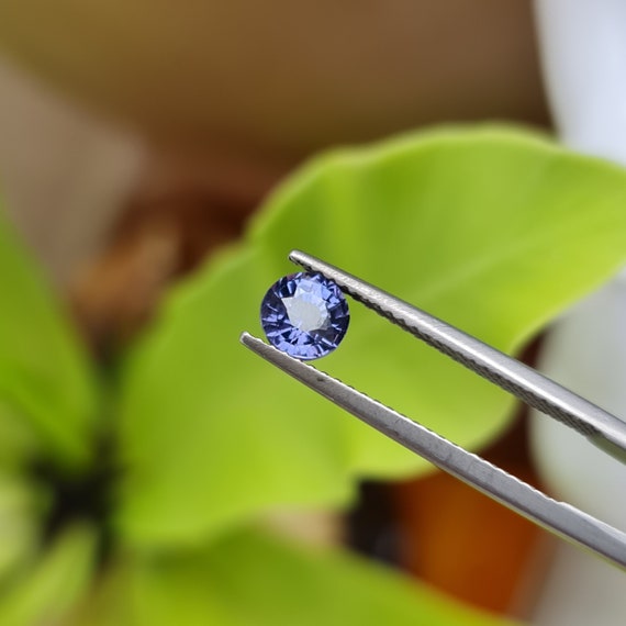 Teal Blue Spinel 0.82ct. Round Shape Natural No Treatments. - Etsy