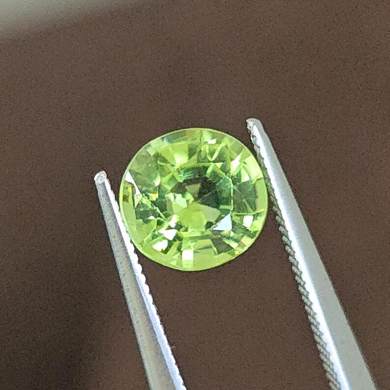 Natural Chrysoberyl, 1.22ct. Rare Color Gemstone. No Treatment, Round ...