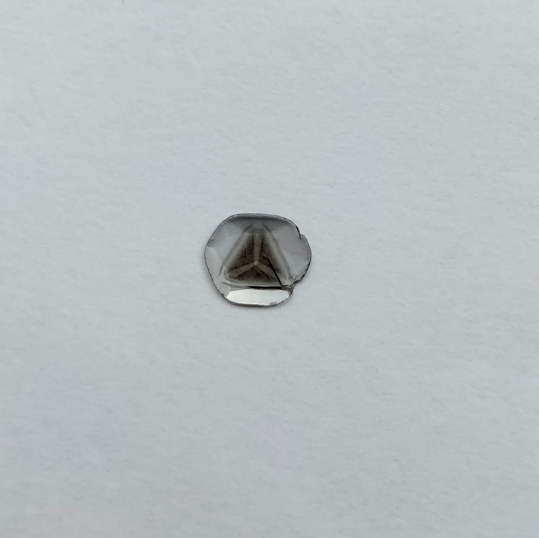 Rare 0.18ct Trapiche Diamond Slice: Natural Hexagon Gemstone - Etsy