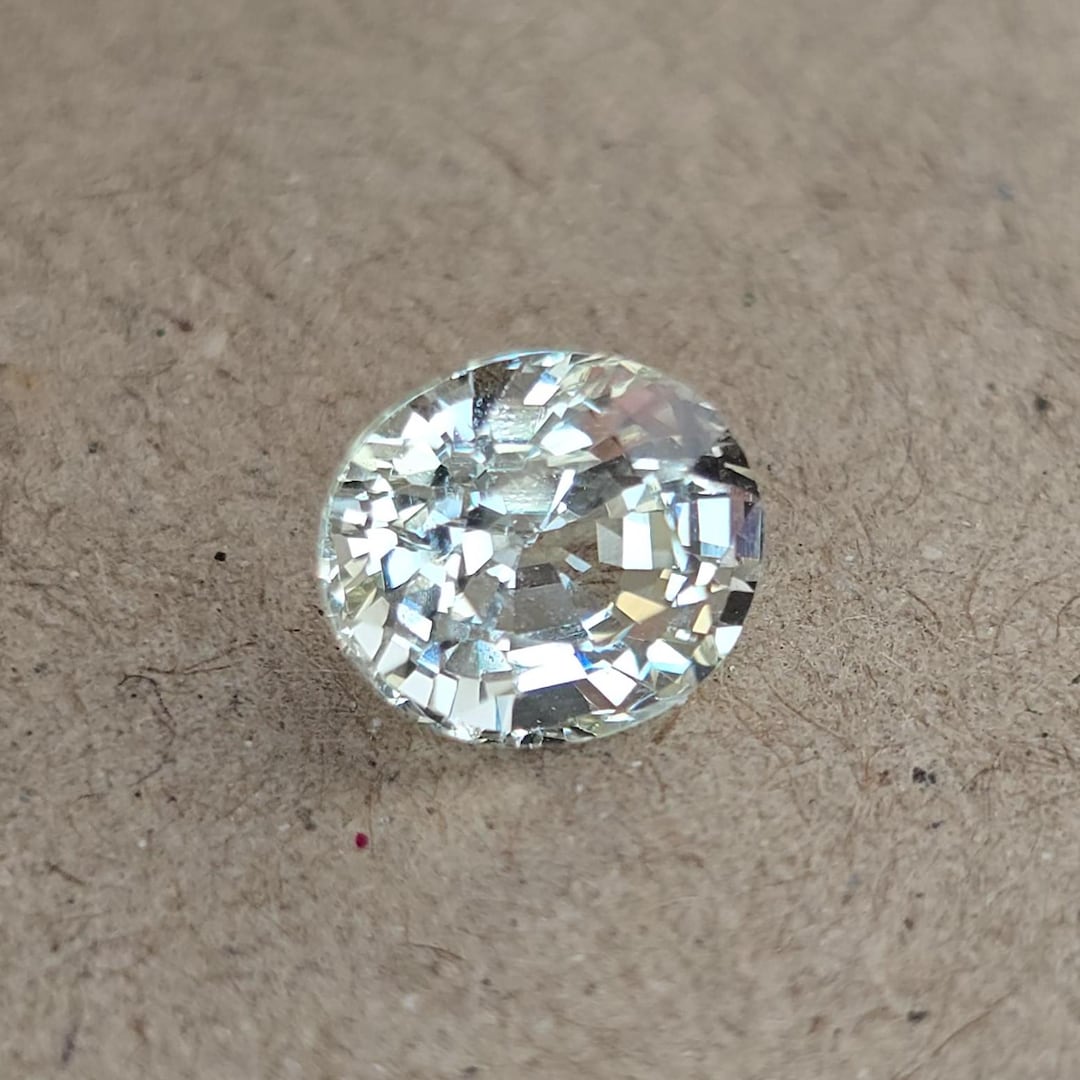 Natural Leuco Garnet, Near Colorless Grossular Garnet, Faint Yellowish ...