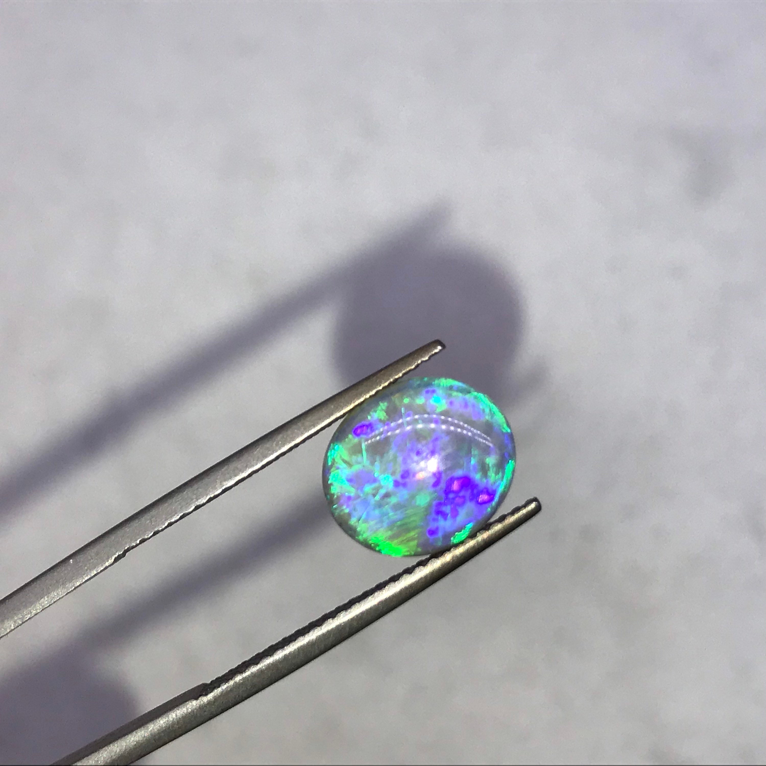 Natural Australian Opal Vivid Green and Blue Flashes. Rare - Etsy
