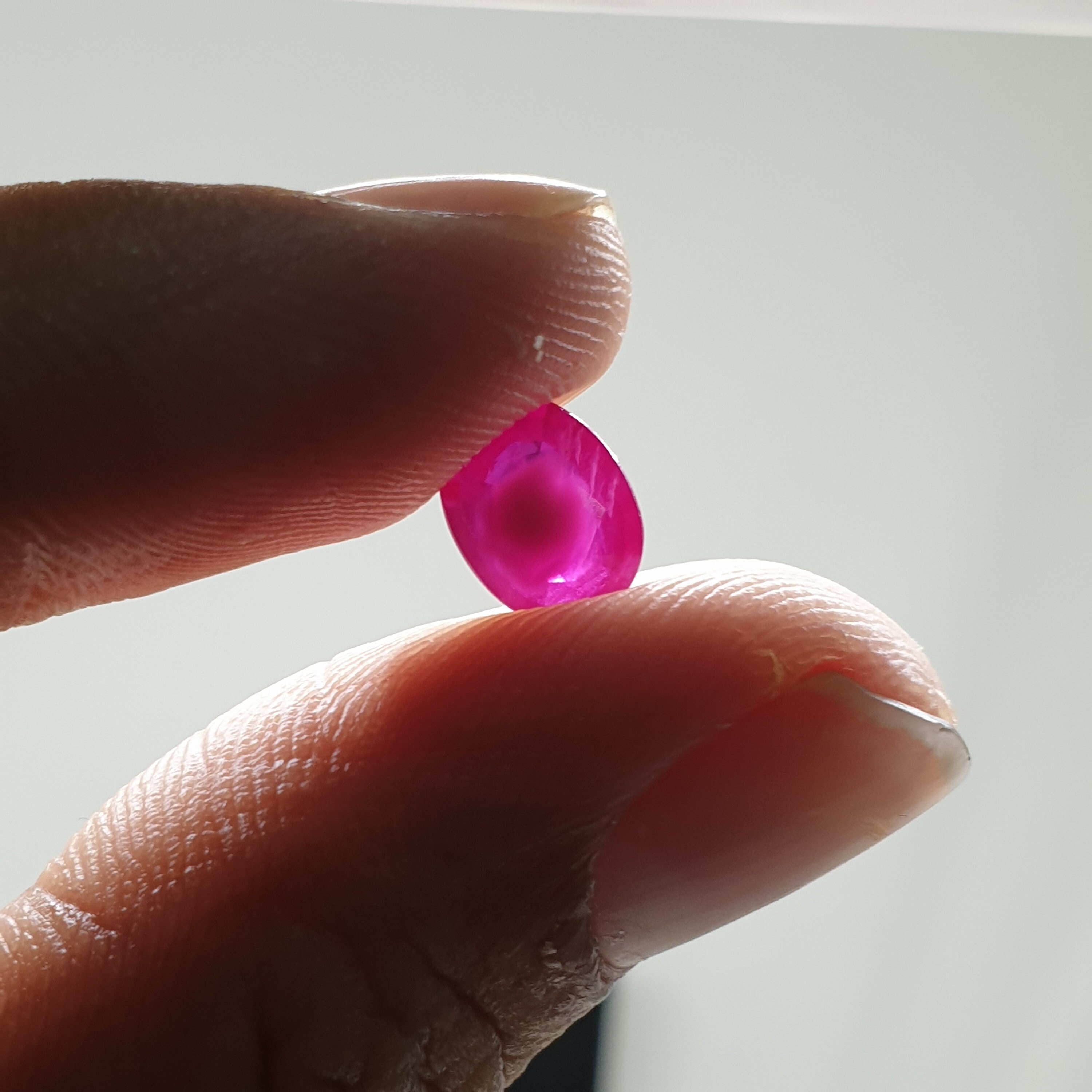 Natural Ruby With Hexagonal Growth Pattern From Burma. - Etsy UK