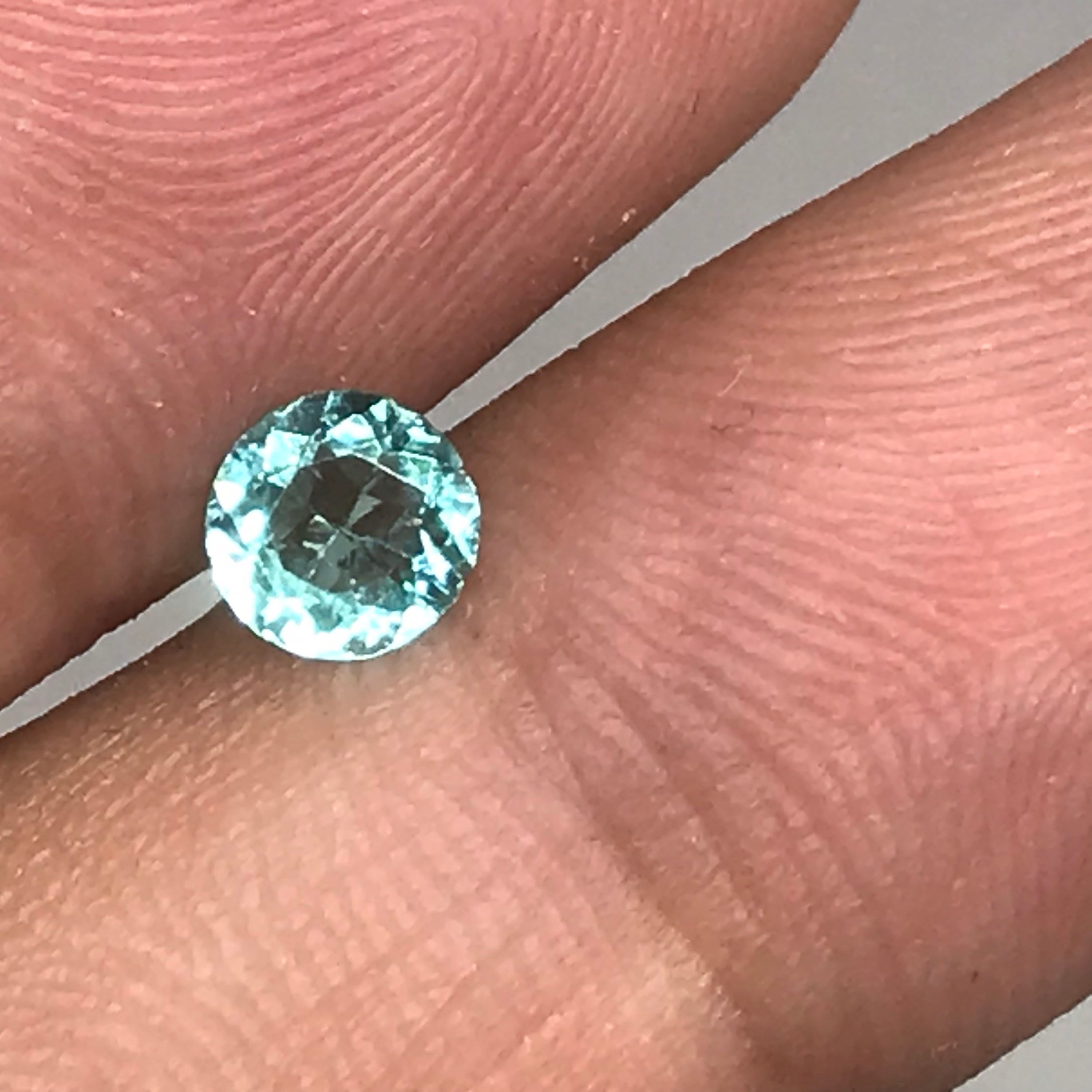 Natural Lagoon Tourmaline Round Shapes Blue Paraiba Color. | Etsy