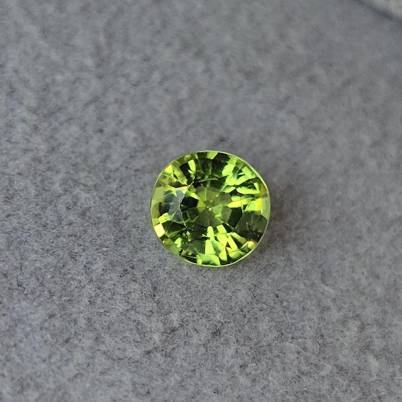 Natural Chrysoberyl, 1.22ct. Rare Color Gemstone. No Treatment, Round ...