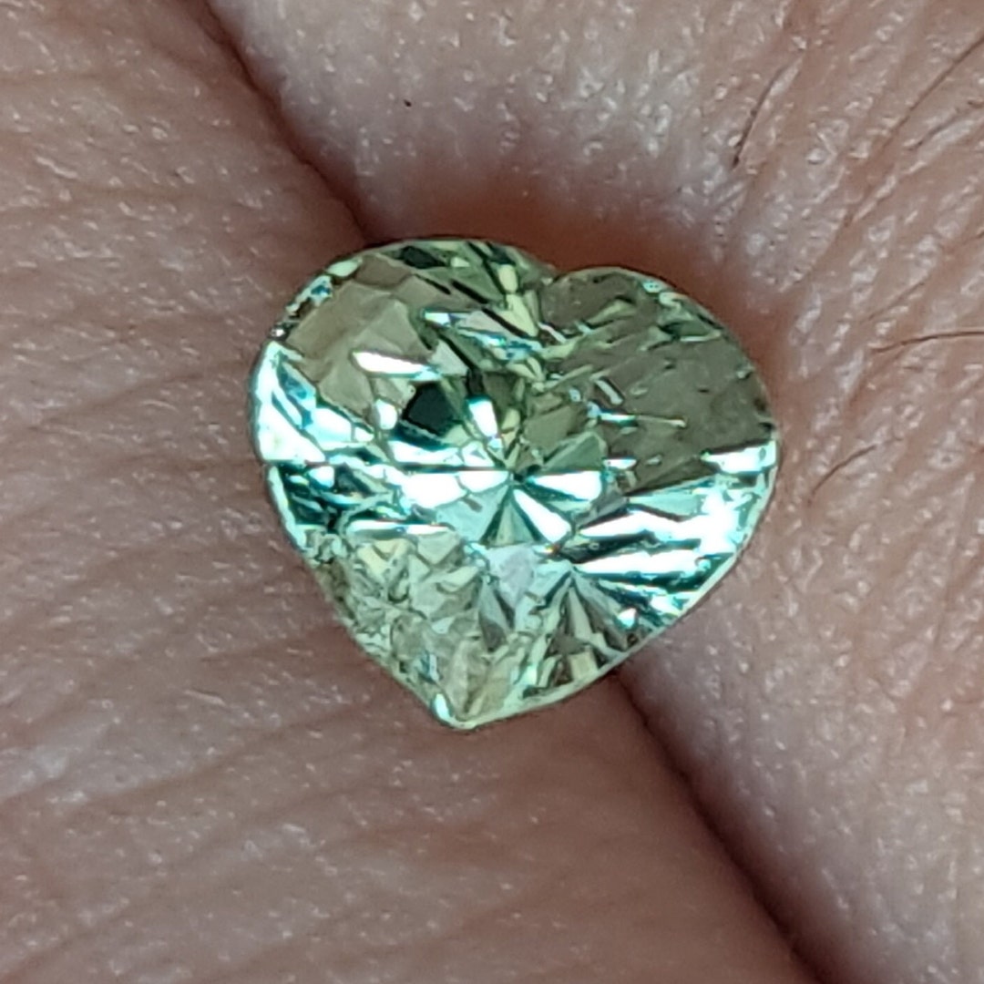 Mint Green Chrysoberyl, 1.16ct. Rare Color Gemstone. No Treatment ...