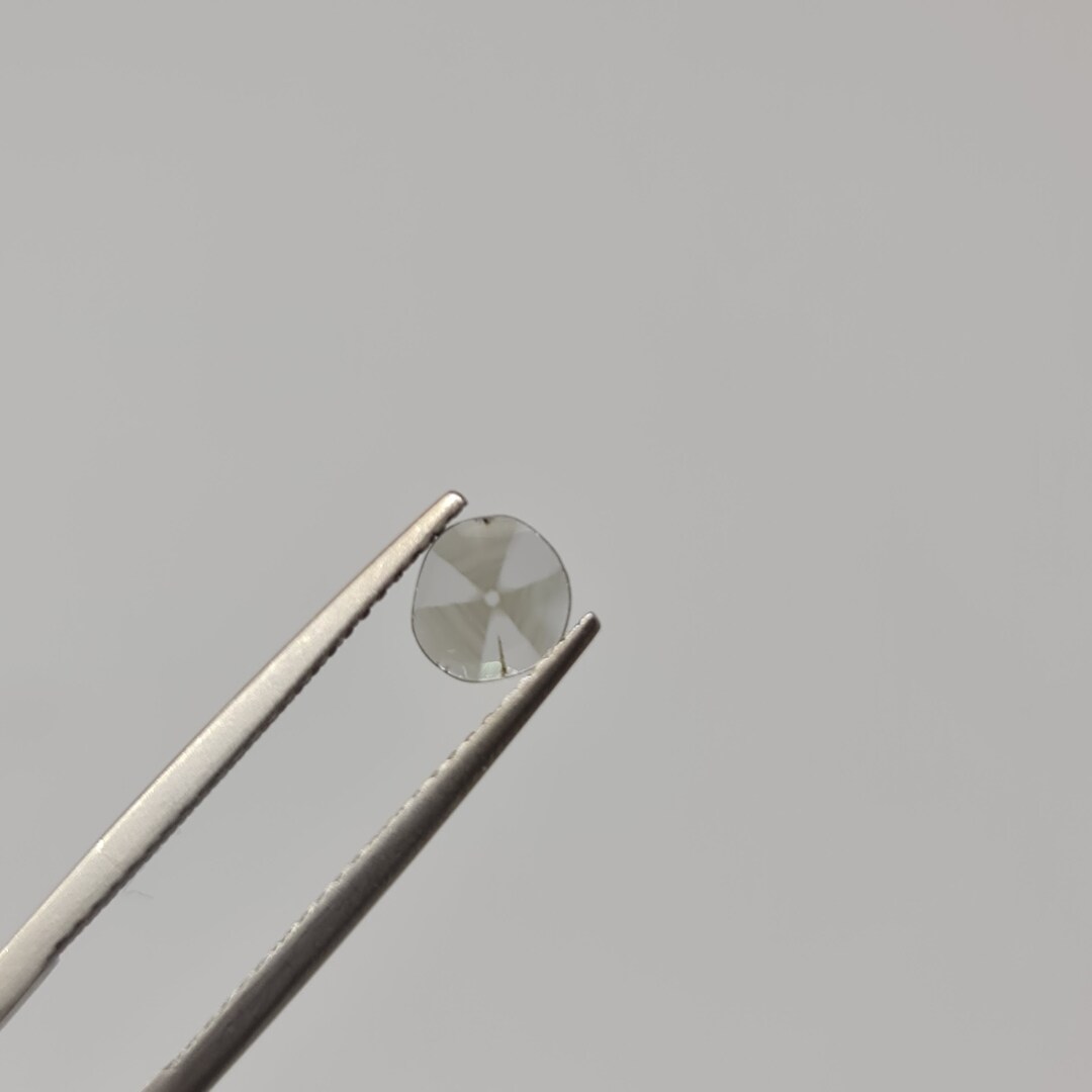 Rare Trapiche Diamond Slice: 0.17ct Oval Gemstone, Collector's Item - Etsy