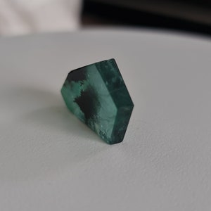 Natural Emerald, Green. 12ct. No Treatment. Black Inclusion Emerald ...
