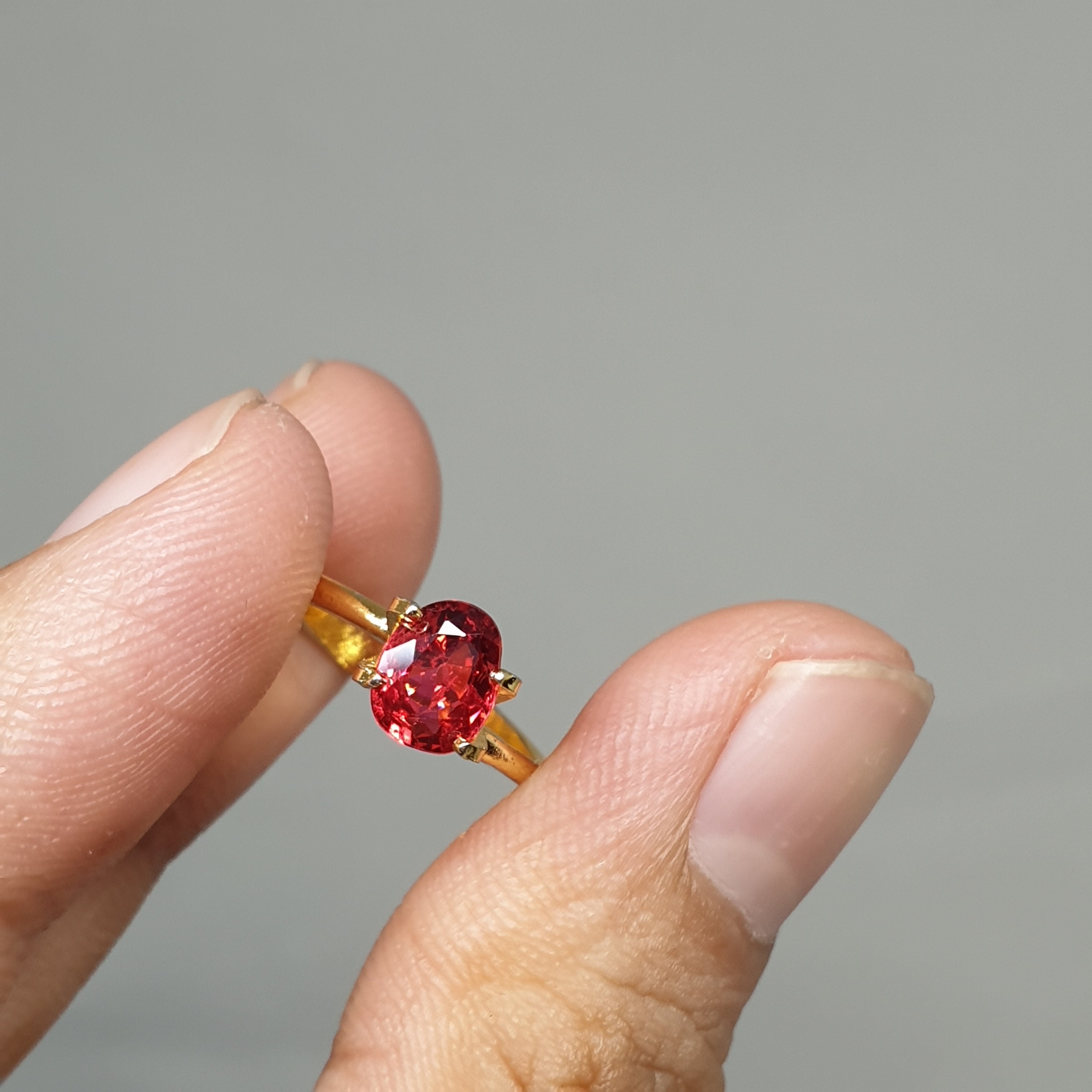 Vivid Red Spinel 1.00ct. Rare color. Native cut. | Etsy