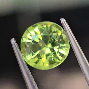 Natural Chrysoberyl, 1.22ct. Rare Color Gemstone. No Treatment, Round ...