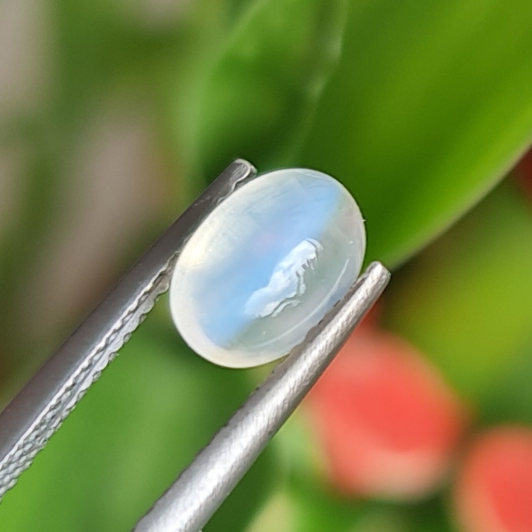 Natural Sillimanite Cat's Eye Gemstone: 1.88ct Oval Blue Hues - Etsy
