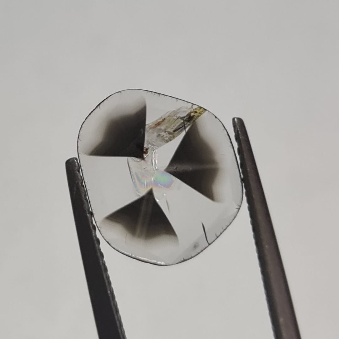 Trapiche Diamond Slice: 0.49ct Natural Collectors Gemstone - Etsy