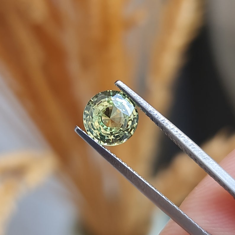 Natural Mint Green Chrysoberyl, 1.56ct. Rare Color Gemstone. No ...