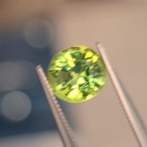 Natural Chrysoberyl, 1.22ct. Rare Color Gemstone. No Treatment, Round ...
