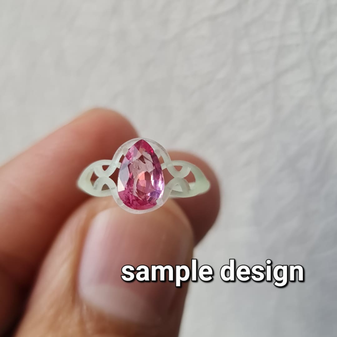 Neon Pink Spinel, 0.83ct. Natural Spinel, No Treatment. Pear Shape. Top ...