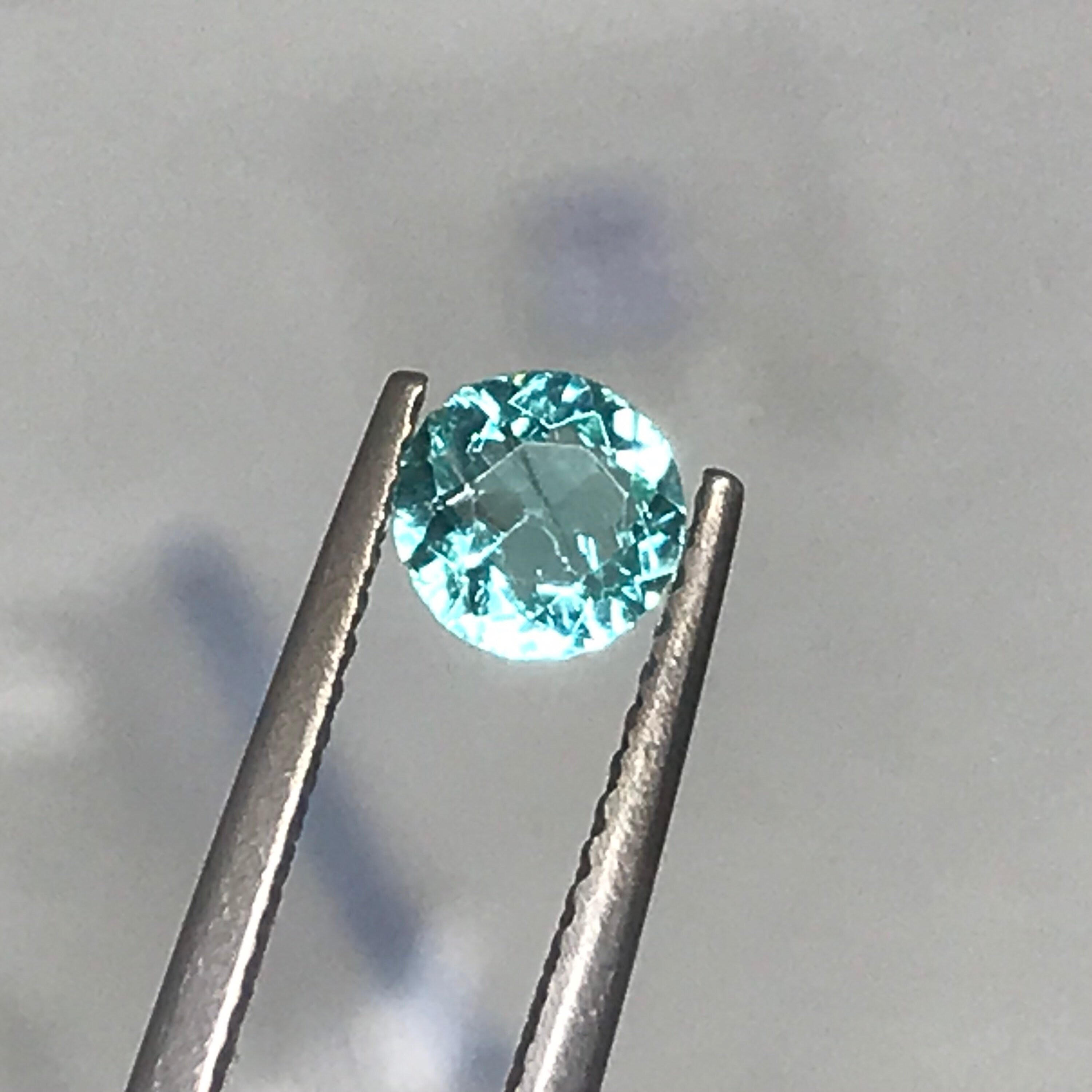 Natural Lagoon Tourmaline Round Shapes Blue Paraiba Color. | Etsy