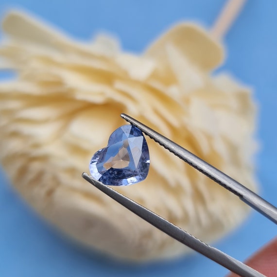 Light Blue Spinel 2.16ct. Natural No Treatment. Heart Shape. - Etsy