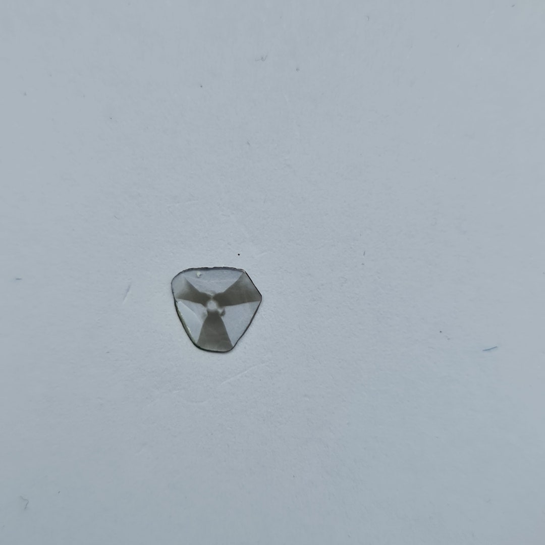 Rare Trapiche Diamond Slice: 0.19ct Triangle Gemstone - Etsy