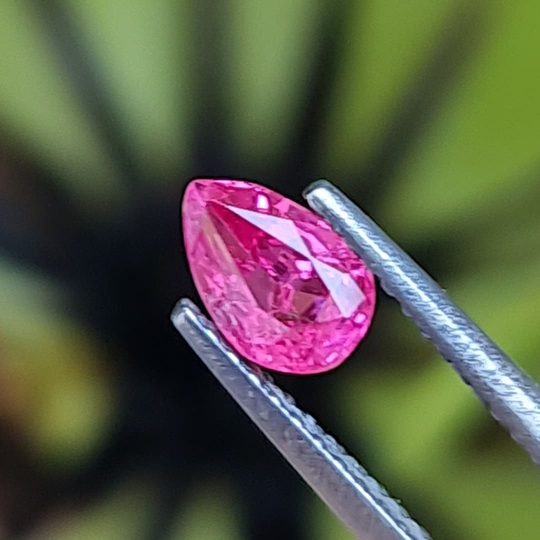 0.62ct Vivid Pink Spinel: Pear Shape Mahenge Gemstone - Etsy