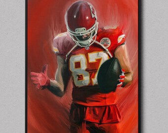 Travis Kelce Print - Etsy