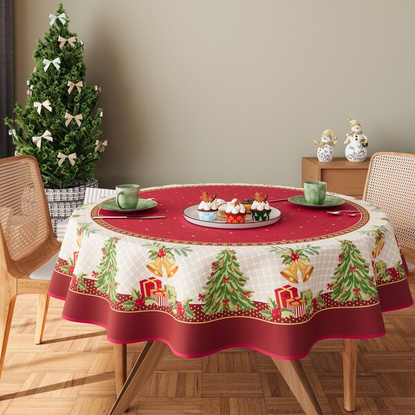 Christmas Tablecloth - Etsy