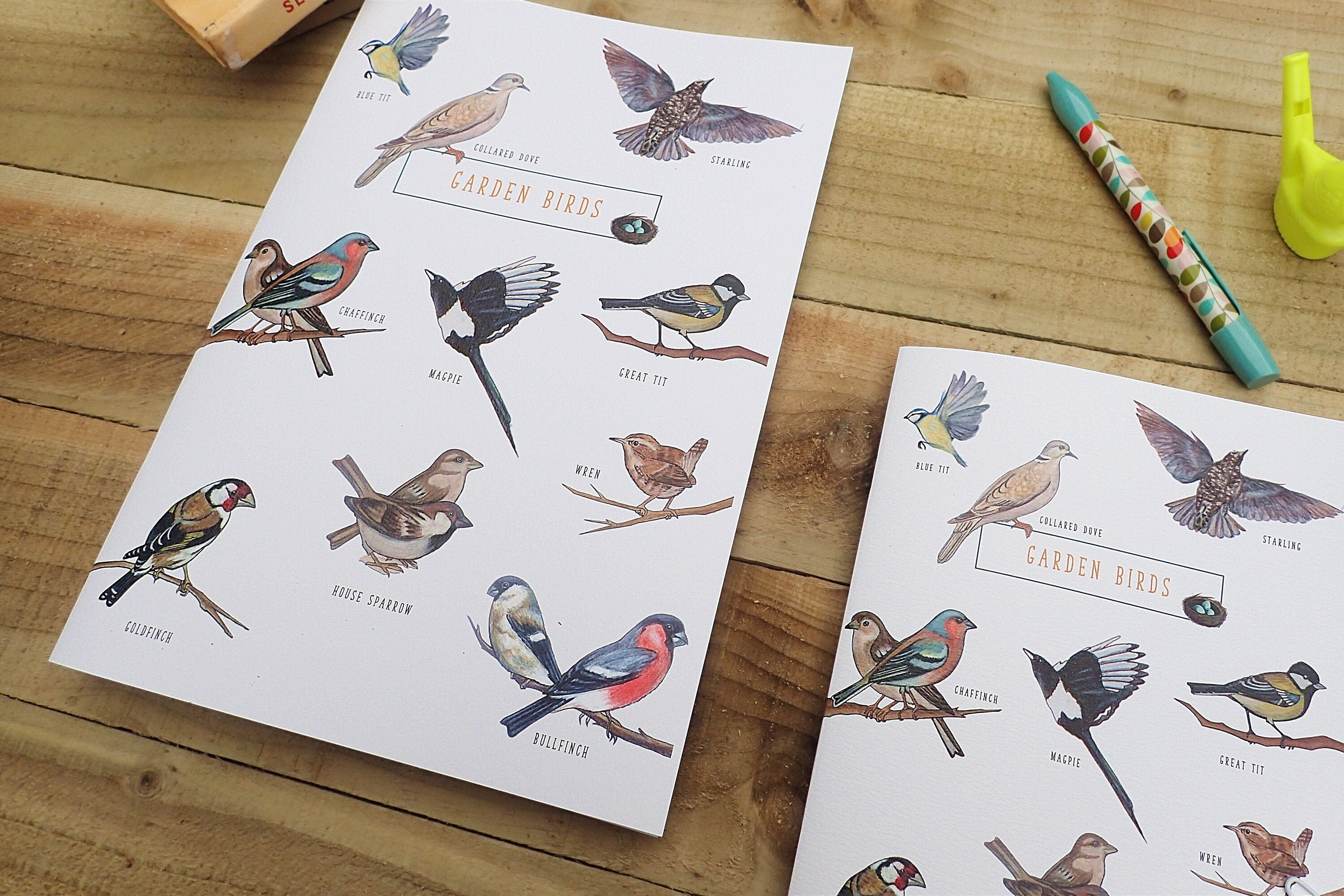 British Garden Birds Notebook Multiple Sizes Wildlife RSPB - Etsy