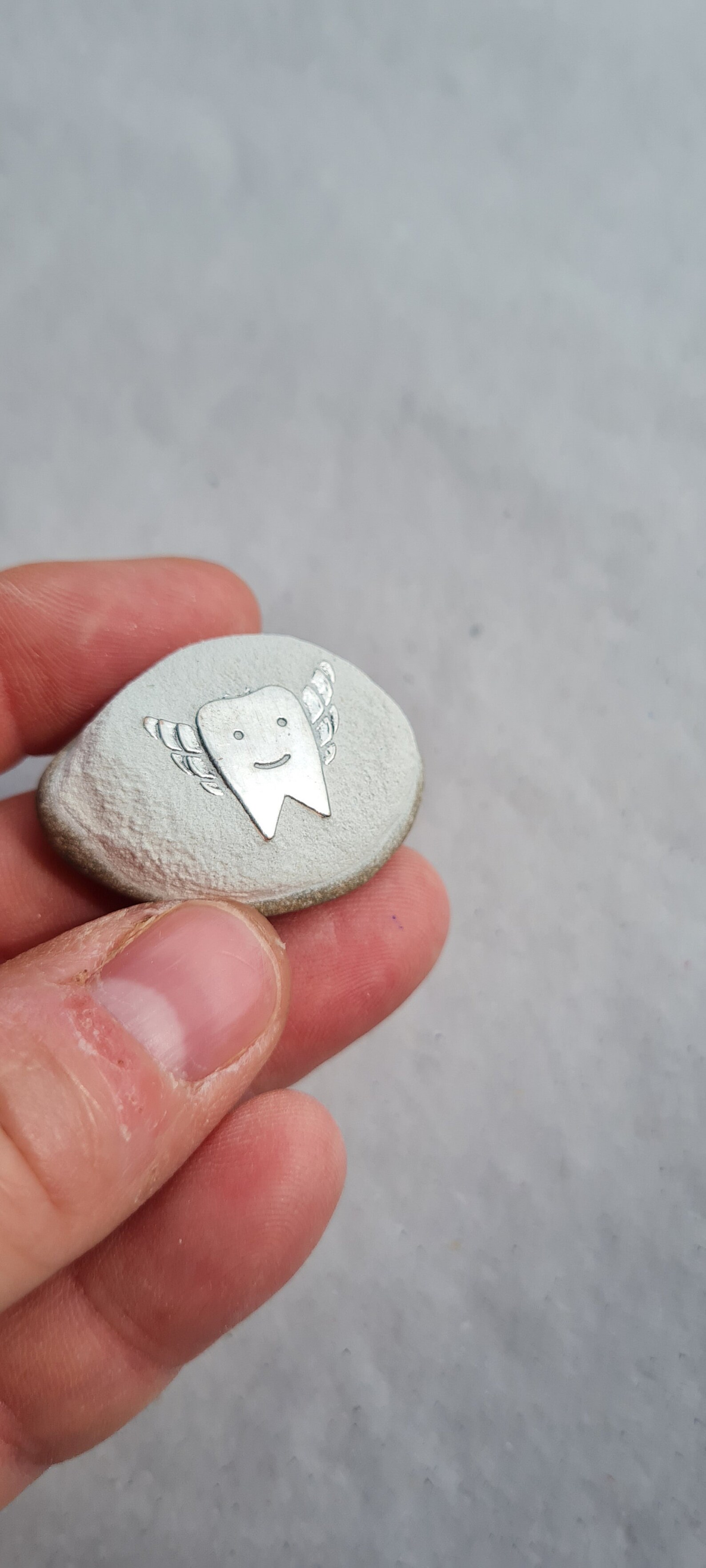 Double Set, TOOTH FAIRY, Stone With Decorative Element - Etsy