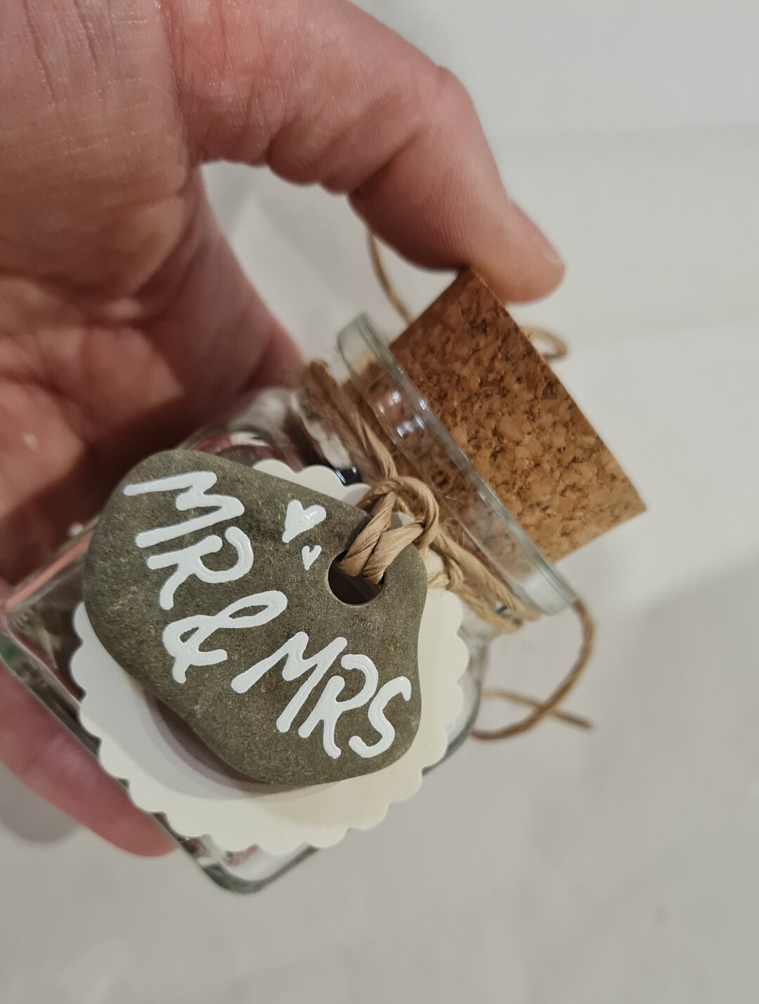 Painted Stones in Glass, Congratulations, for Weddings, Gifts ...