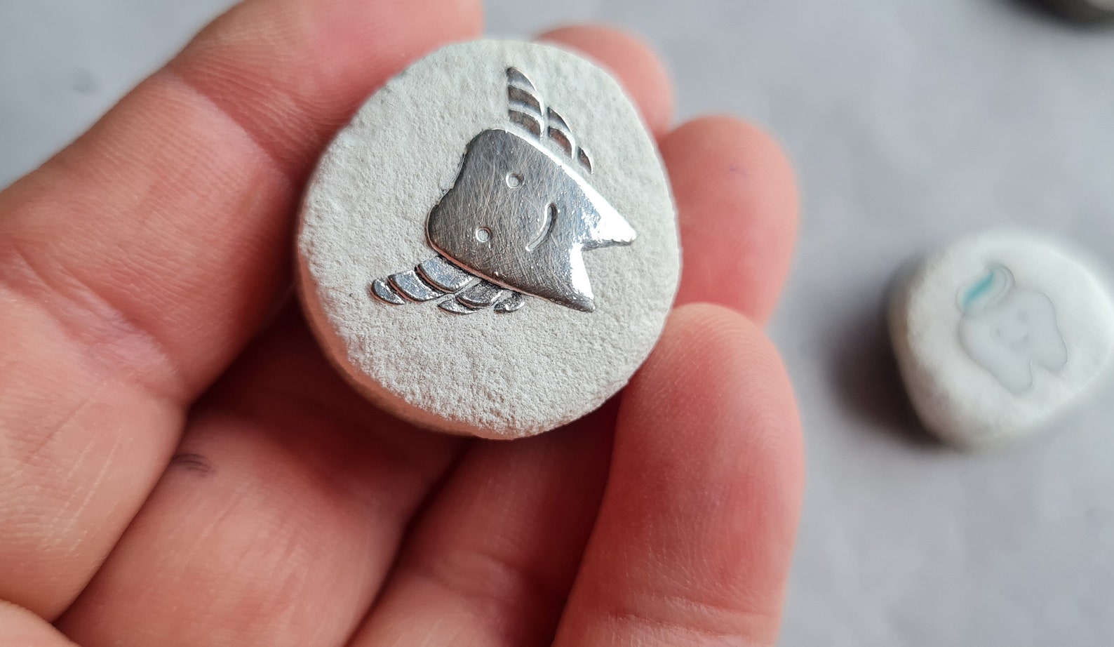 Double Set, TOOTH FAIRY, Stone With Decorative Element - Etsy