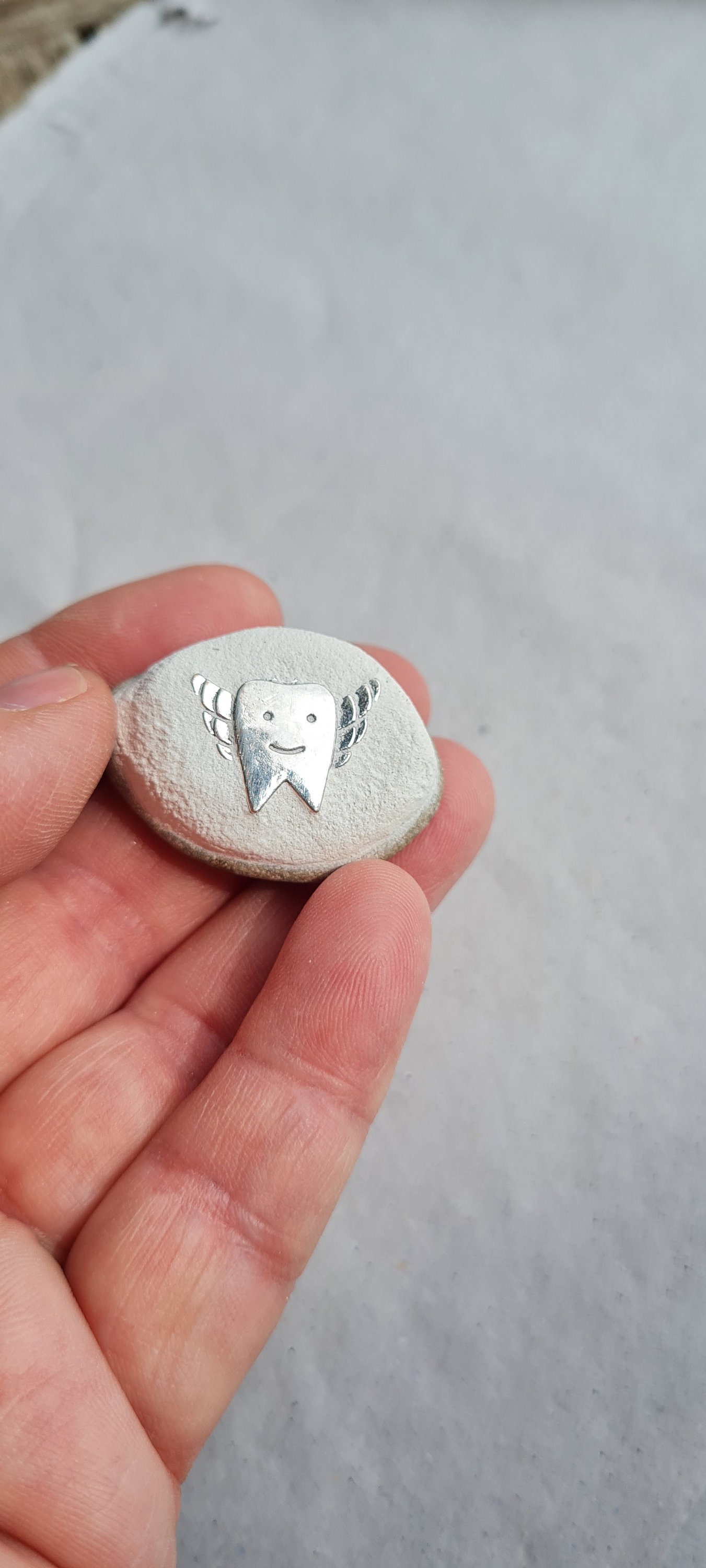 Double Set, TOOTH FAIRY, Stone With Decorative Element - Etsy