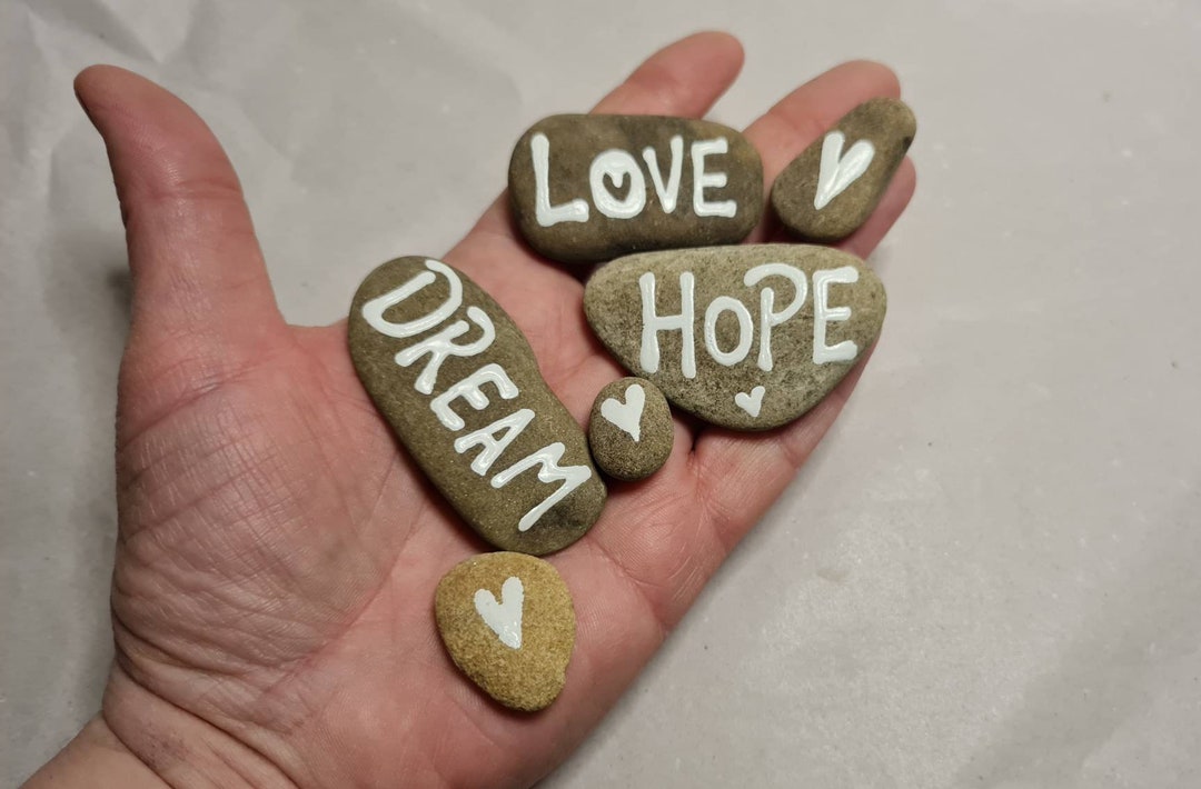 Gift Set, Pebbles, Love Hope Dream - Etsy