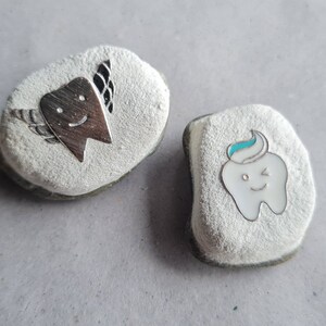 Double Set, TOOTH FAIRY, Stone With Decorative Element - Etsy