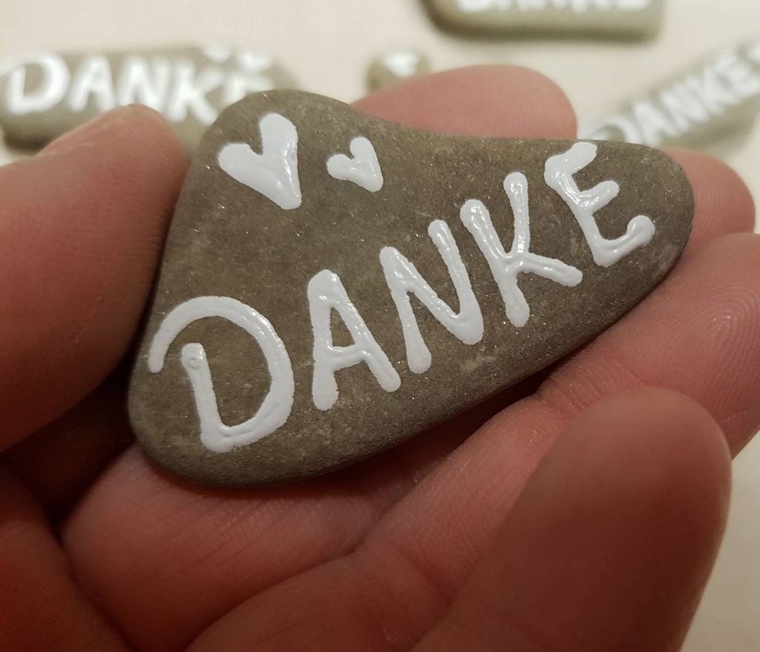 Beautiful Words on Stone, THANK YOU, a Handful of Pebbles - Etsy