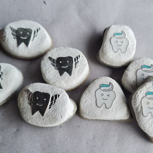 Double Set, TOOTH FAIRY, Stone With Decorative Element - Etsy