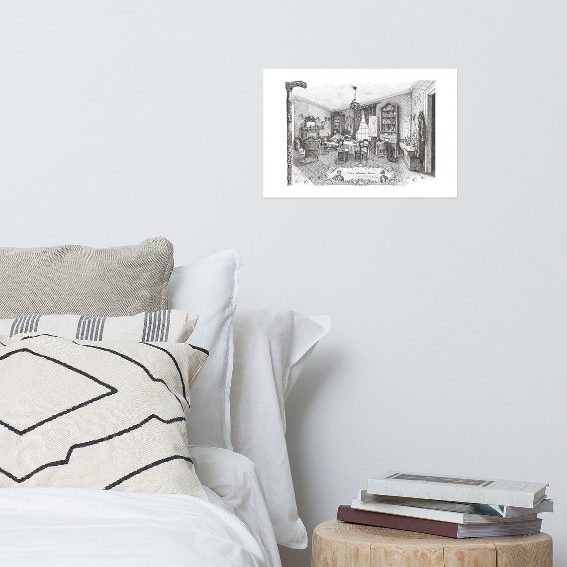 Sherlock Holmes Fine Art Print - Sherlock Holmes 221B Baker Street ...