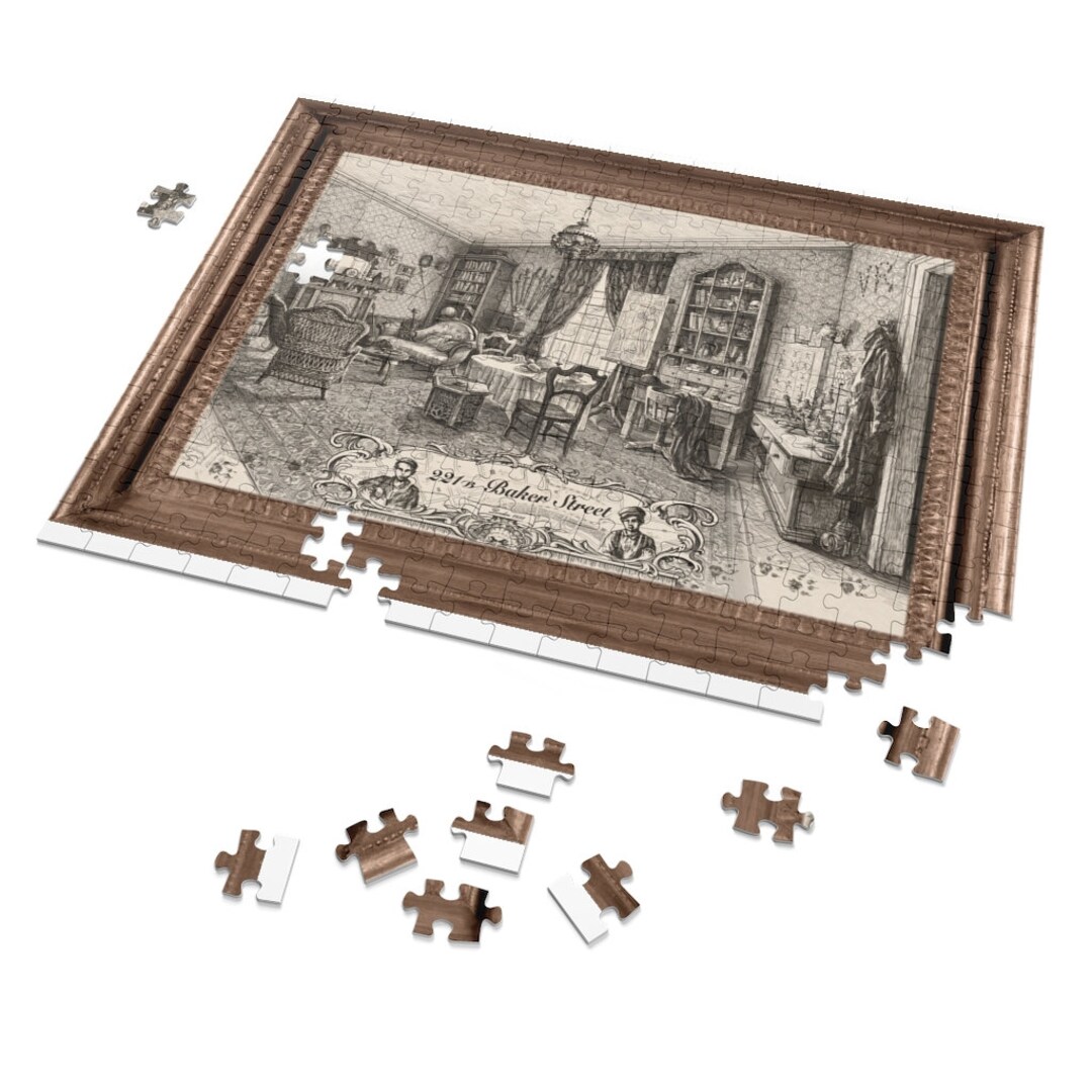 Sherlock Holmes Jigsaw Puzzle - 221B Baker Street - Sherlock Holmes - Etsy