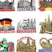3D Metal City Fridge Magnets: Unique Travel Souvenir Gift - Etsy