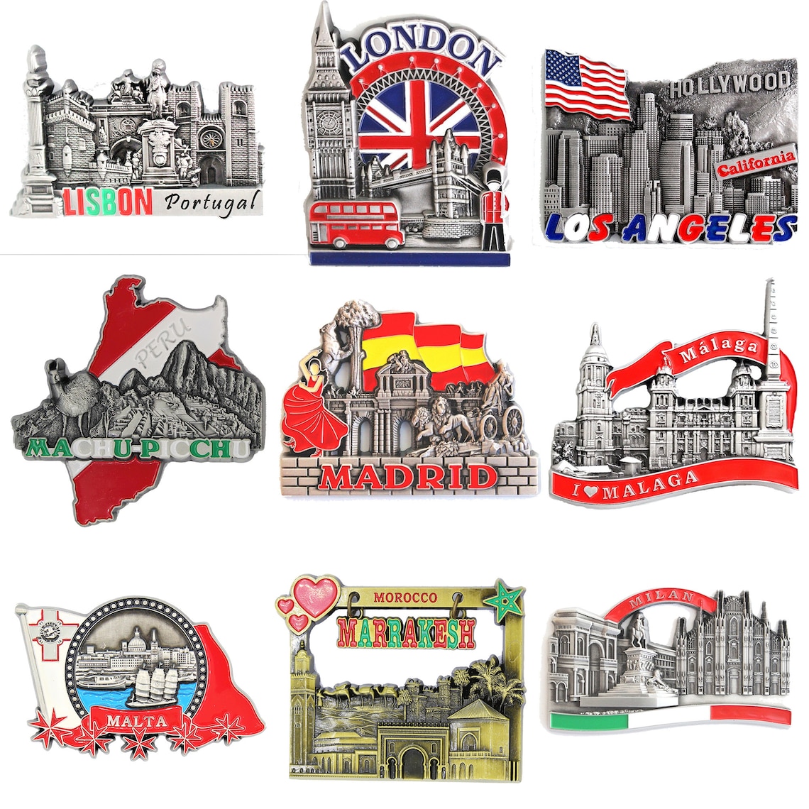 Souvenir Fridge Magnets for Kitchen Refrigerator 3D Metal - Etsy