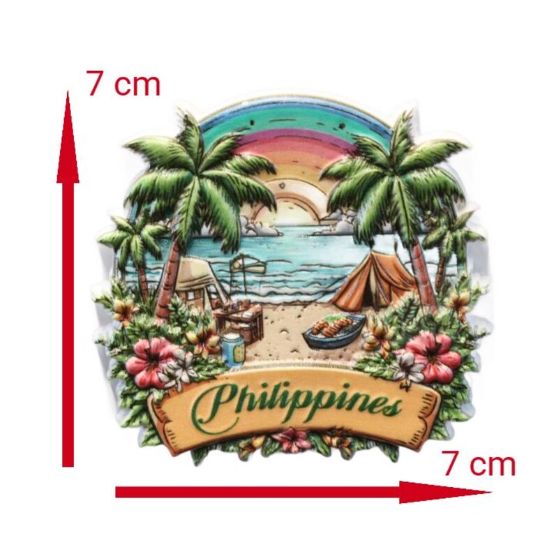 3D -PHILIPPINES MANILA PASIG Fridge Magnet City Souvenir Travel Memory ...